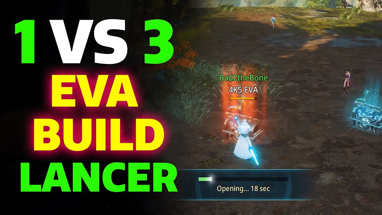 MIR4 PvP: 1v3 with INSANE EVA Lancer Build! - YouTube