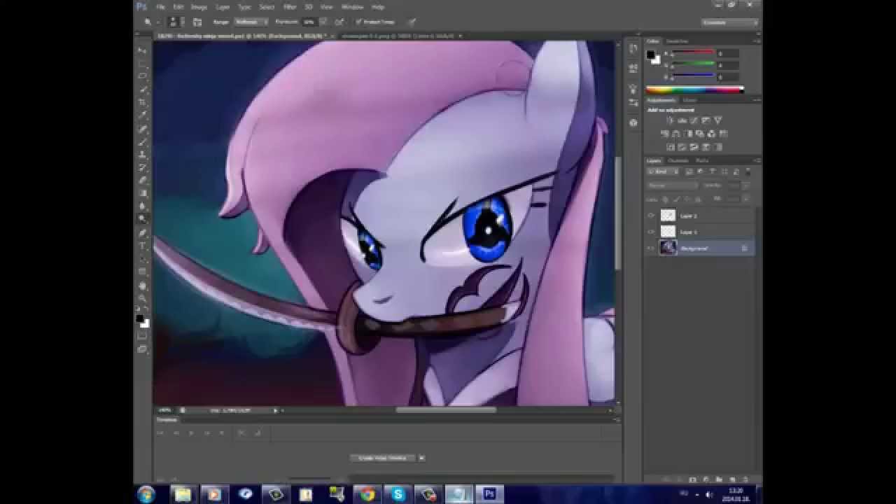 MLP Adobe Photoshop cs6 kép átvágása! 1 rész - YouTube