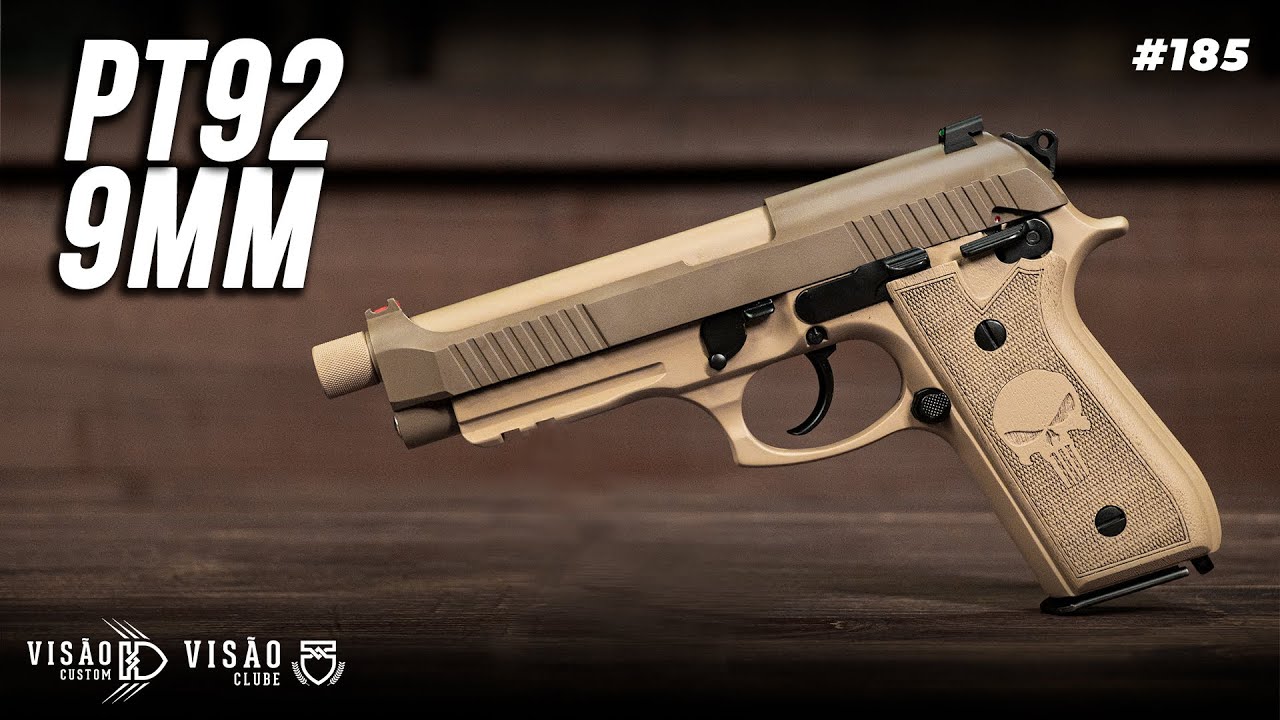 PT92 9mm // REVIEW 185 // #visaocustom #pt92 #taurus #beretta - YouTube