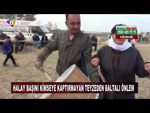 Halay başını kimseye kaptırmayan teyzeden ilginç önlem