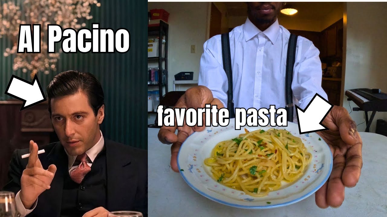 Cooking Al Pacino’s favorite food “aglio e olio” - YouTube