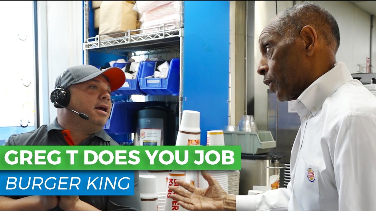 Greg T Does Your Job: Burger King | Elvis Duran Exclusive - YouTube