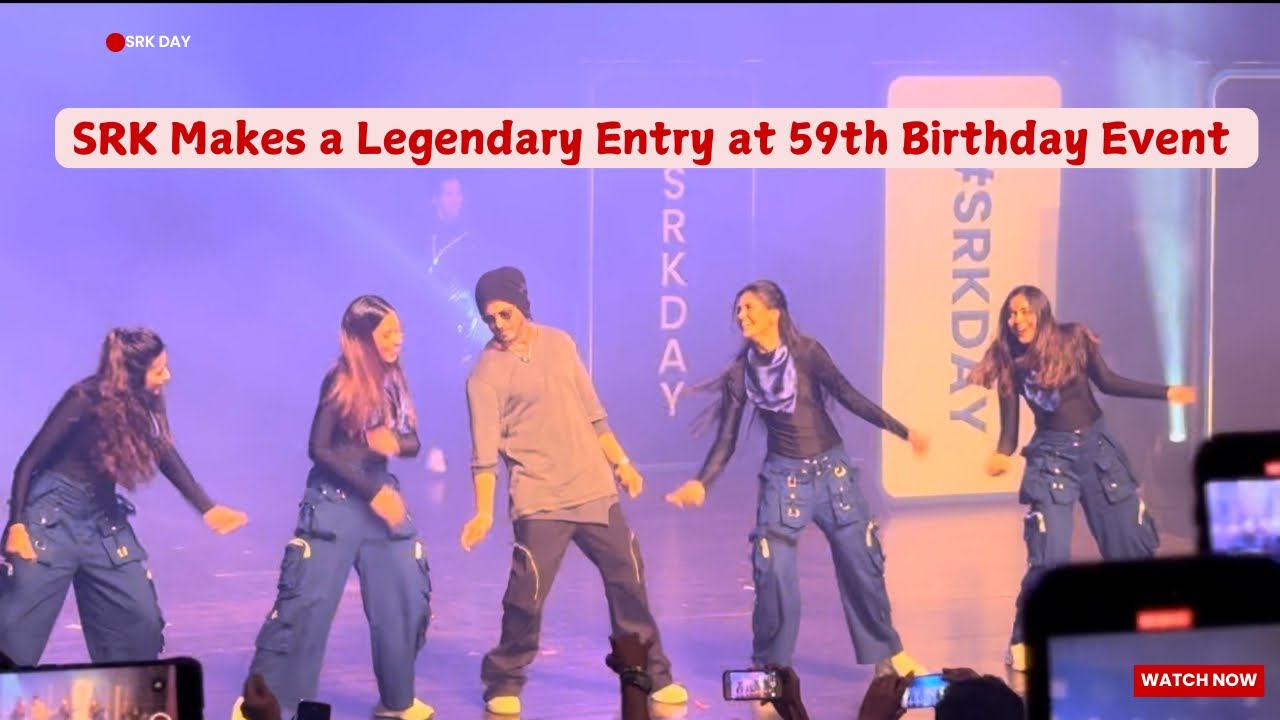 Shah Rukh Khan’s Iconic Entry at SRK Day 2024 SRK 59th Birthday Event ...