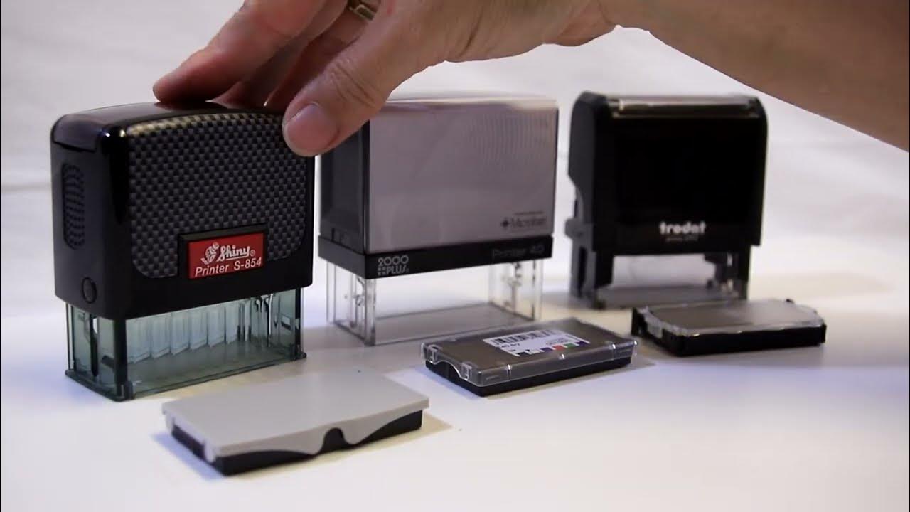 How To Replace the Pad in your Self Inking Stamp Device/Shiny/Trodat/2000Plus - YouTube