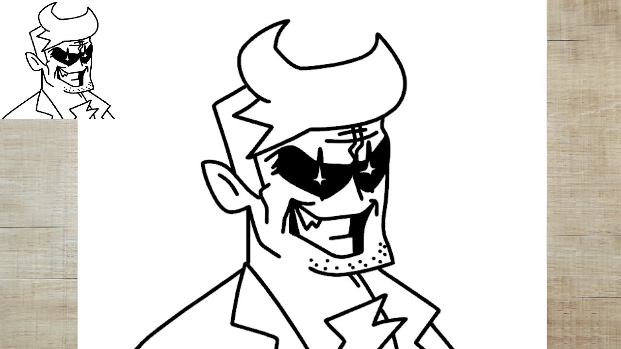 How to draw Daddy Dearest fnf - YouTube