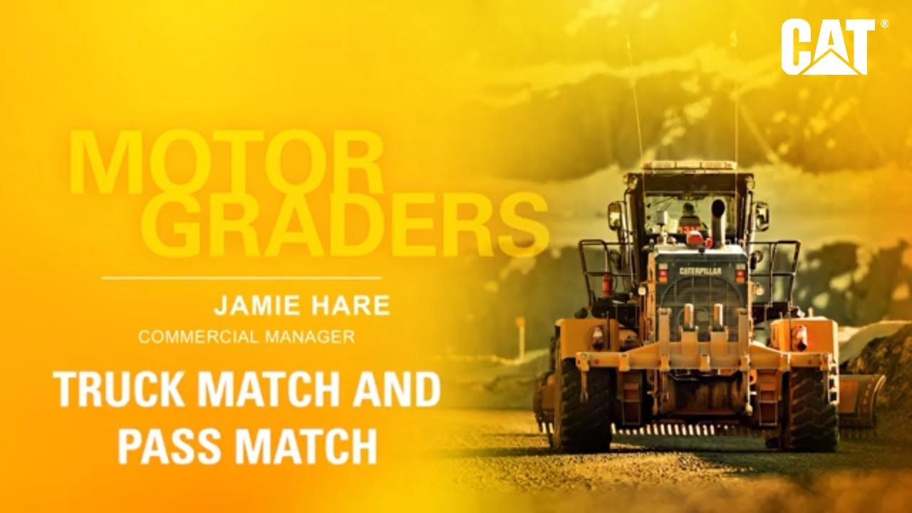Mine Talks: Cat® Motor Graders Truck Match and Pass Match - YouTube