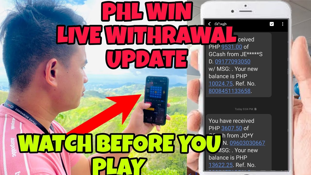 PHLWIN SCAM? LIVE WITHDRAWAL SA SCAM GAME. - YouTube