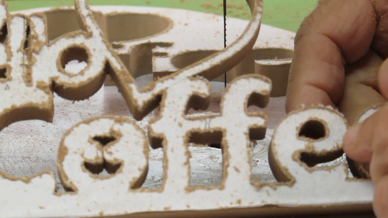 Cutting A Sign From MDF - YouTube