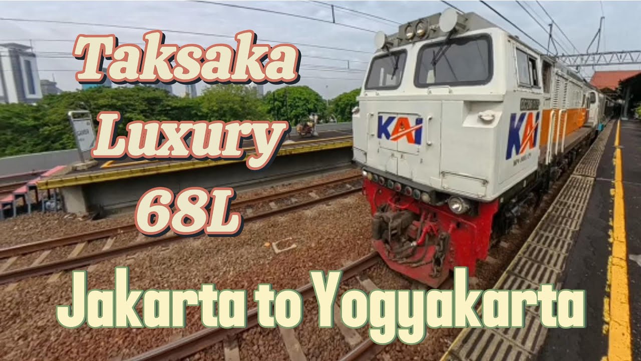 🚉Train Journey on Indonesia Executive Class Train | Taksaka Luxury | 4K ...