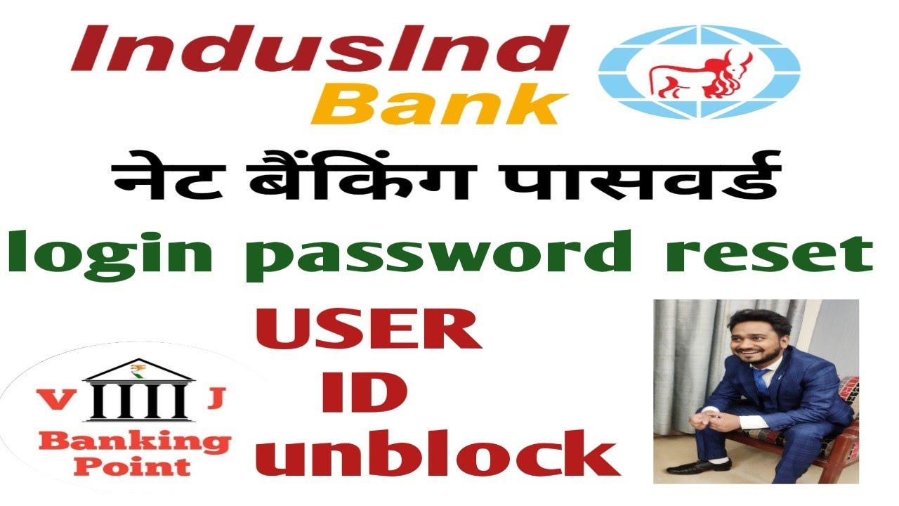indus net banking user id unlock and reset login password - YouTube