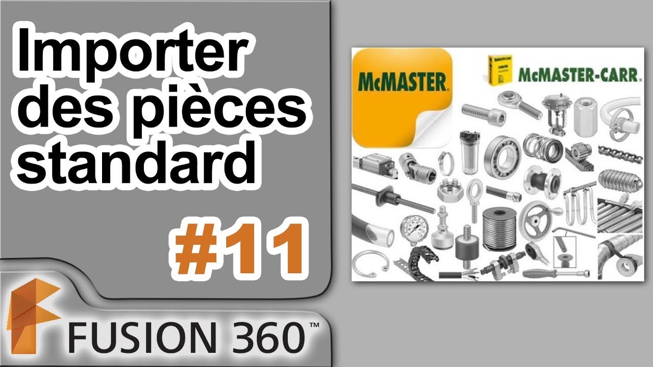 Fusion 360 - Ep11 - Importer des pièces standard dans vos assemblage ...
