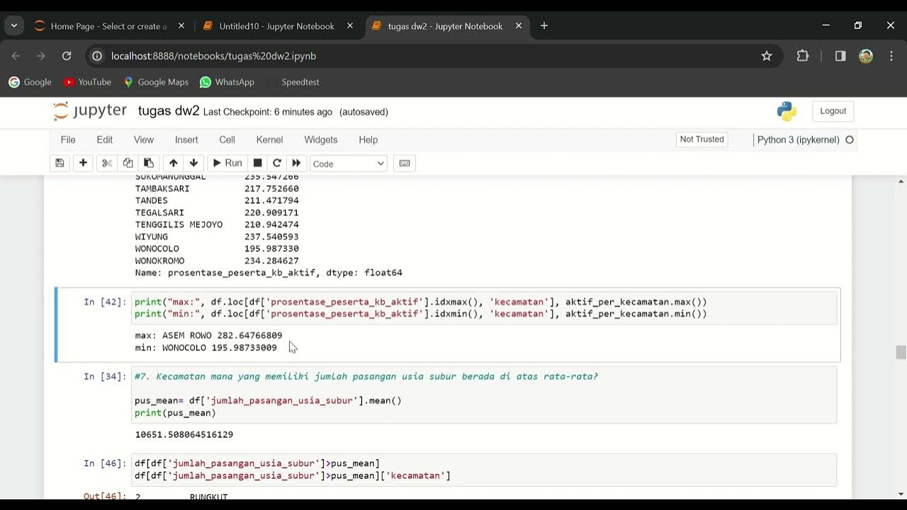TUS-Data Wrangling-Inaya Revalina Putri Mujana-Implementasi Pandas 01 - YouTube