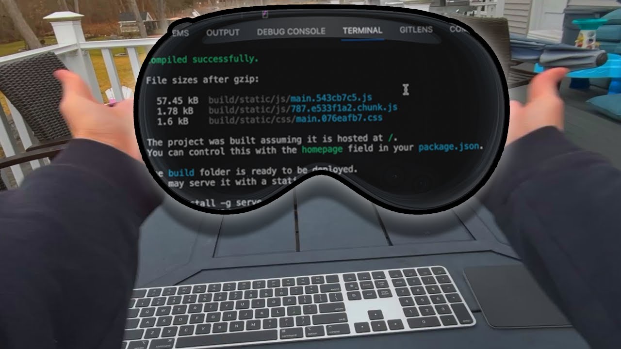 Working Outside Using the Vision Pro With my MacBook Inside - YouTube