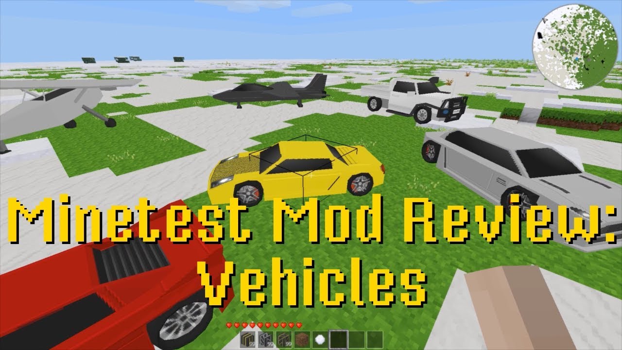 Minetest Mod Review: Vehicles - YouTube