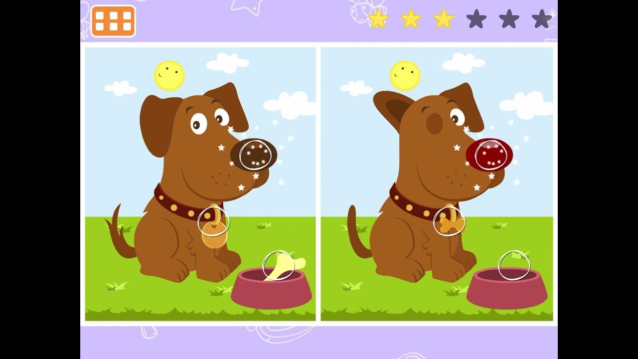 Kiddopia - Spot the difference. Dog and cow. - YouTube