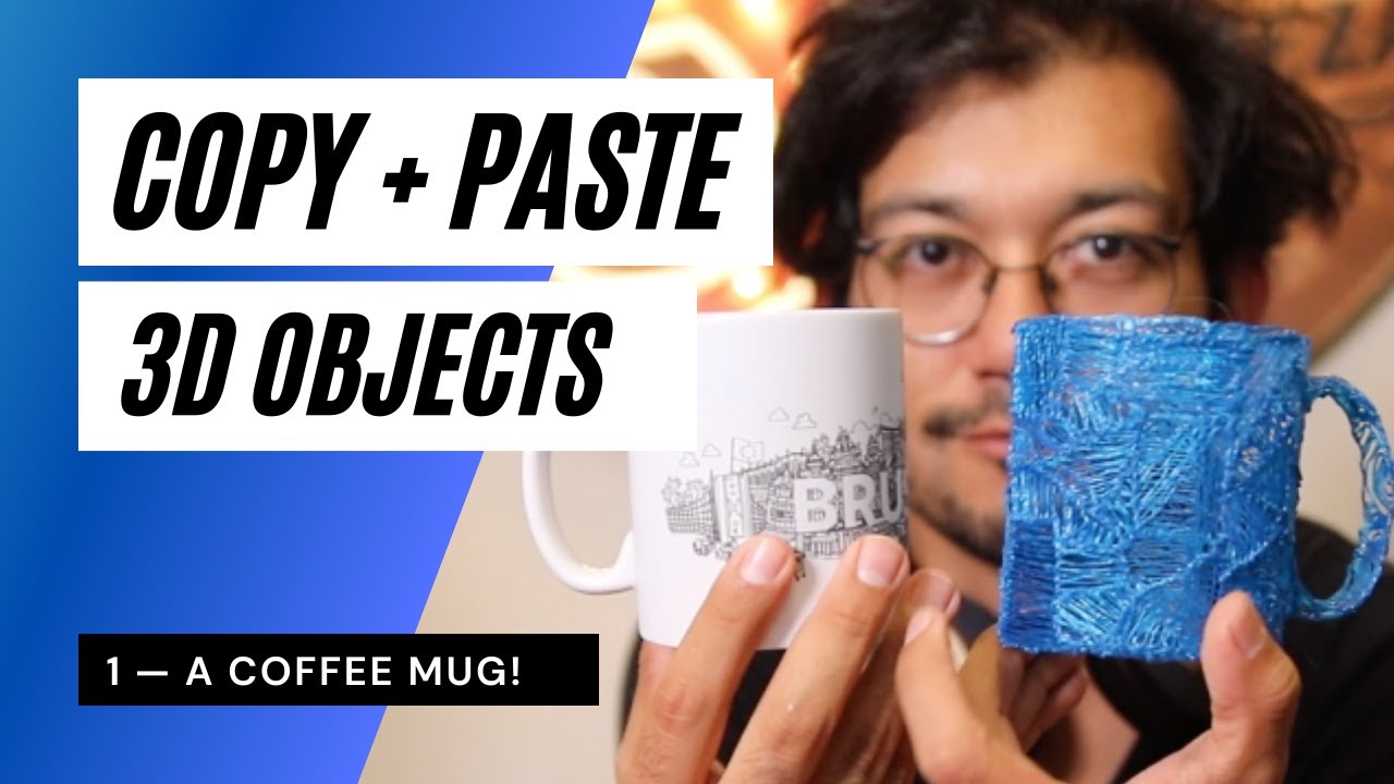 3D pen | Copy and Paste Real Objects — Cloning a Coffee Mug in 3D - YouTube