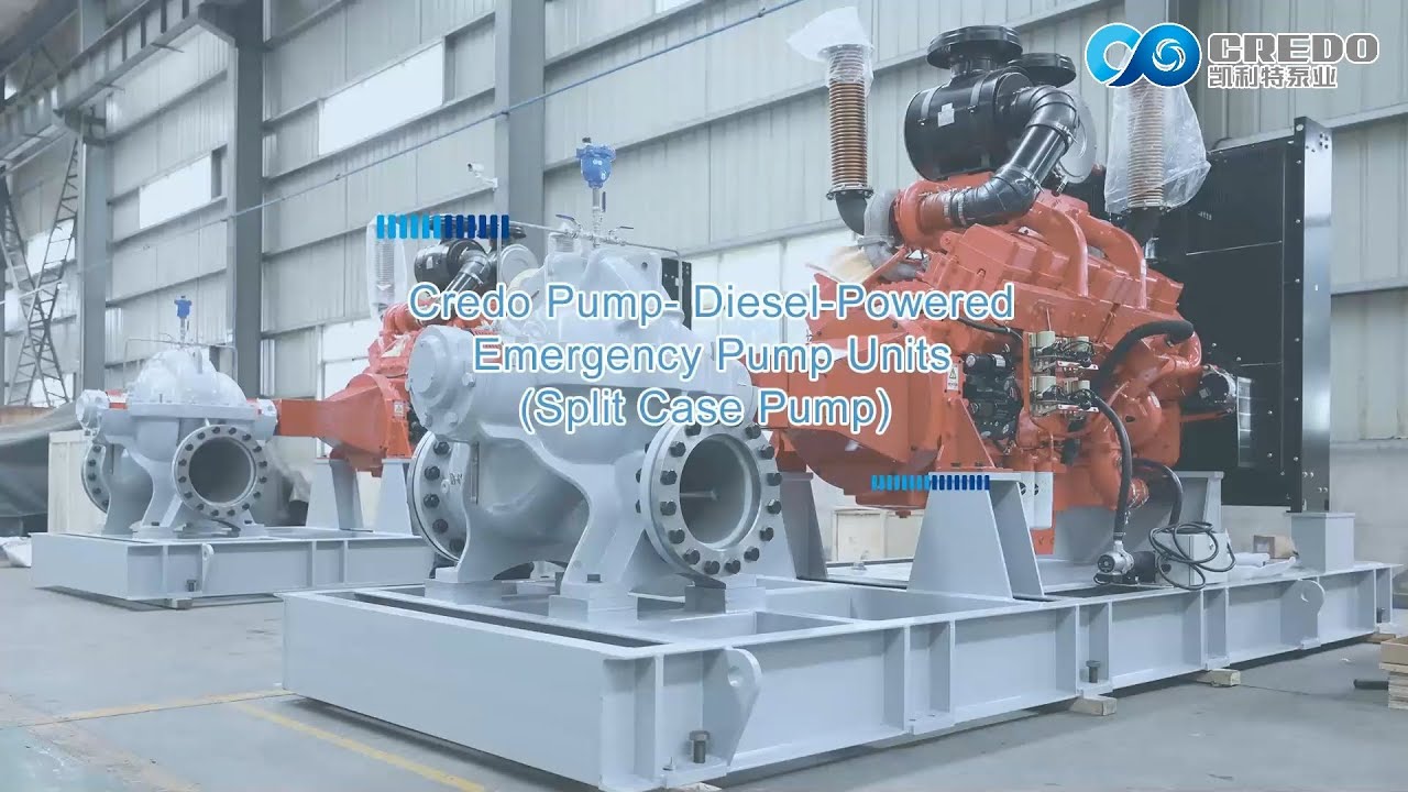 Diesel-Powered Emergency Pump Units (Split Case Pump) - YouTube