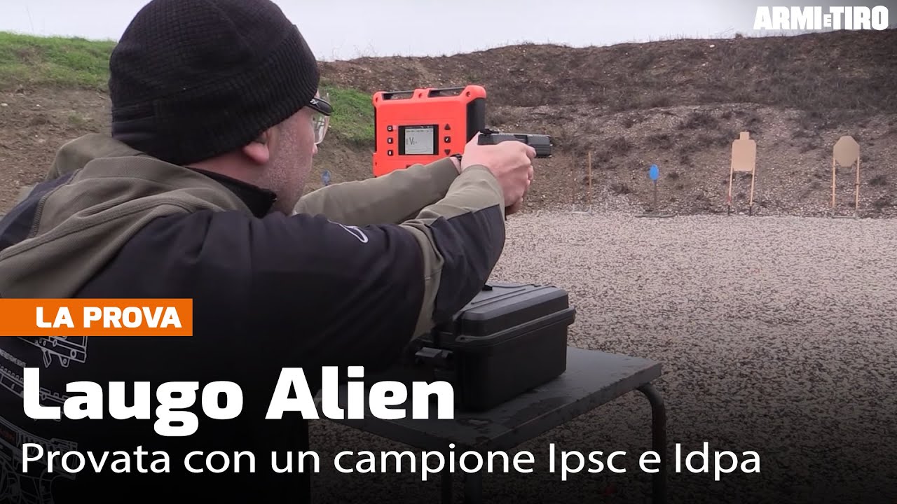 Laugo Alien calibro 9x19: la prova a fuoco con Max Bragagnolo, campione Ipsc e Idpa - YouTube