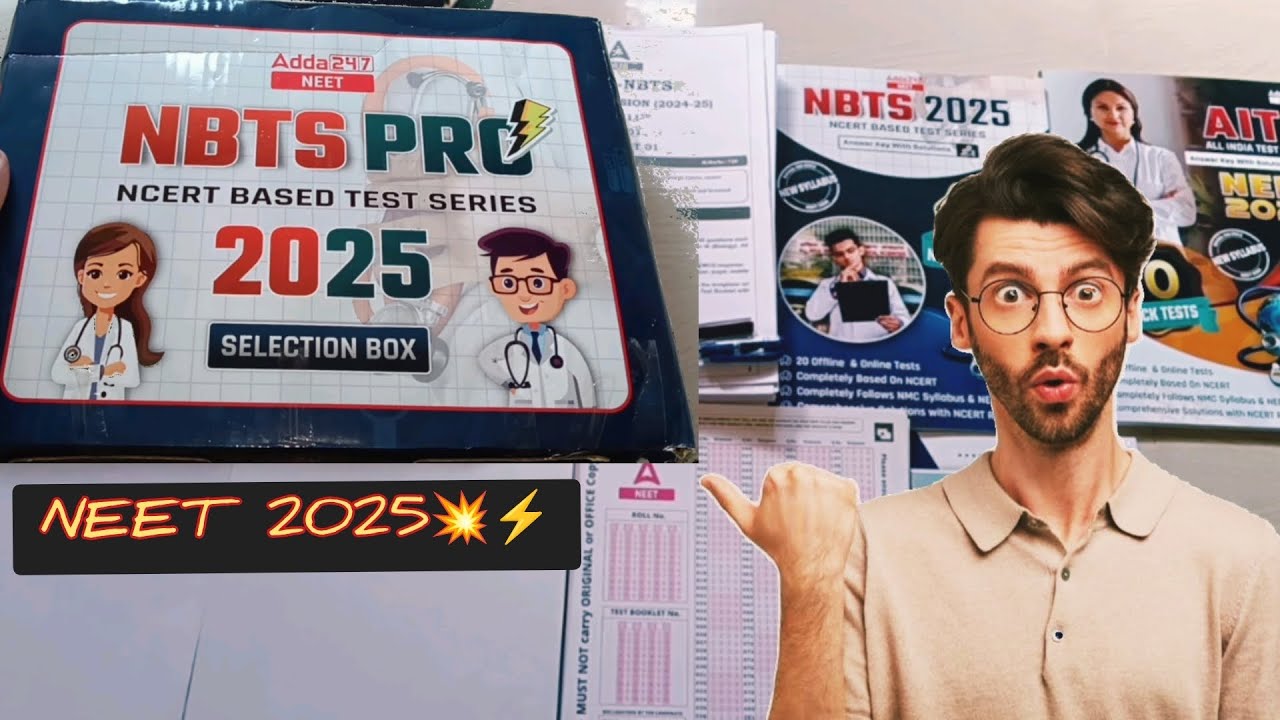 Nbts pro test series unboxing by neet adda 24/7 GNT team #neet2025 # ...