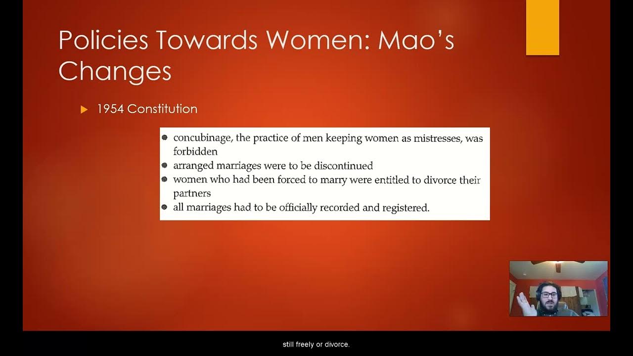 Aims and Results of Policies Policies towards Women for Mao's China ...