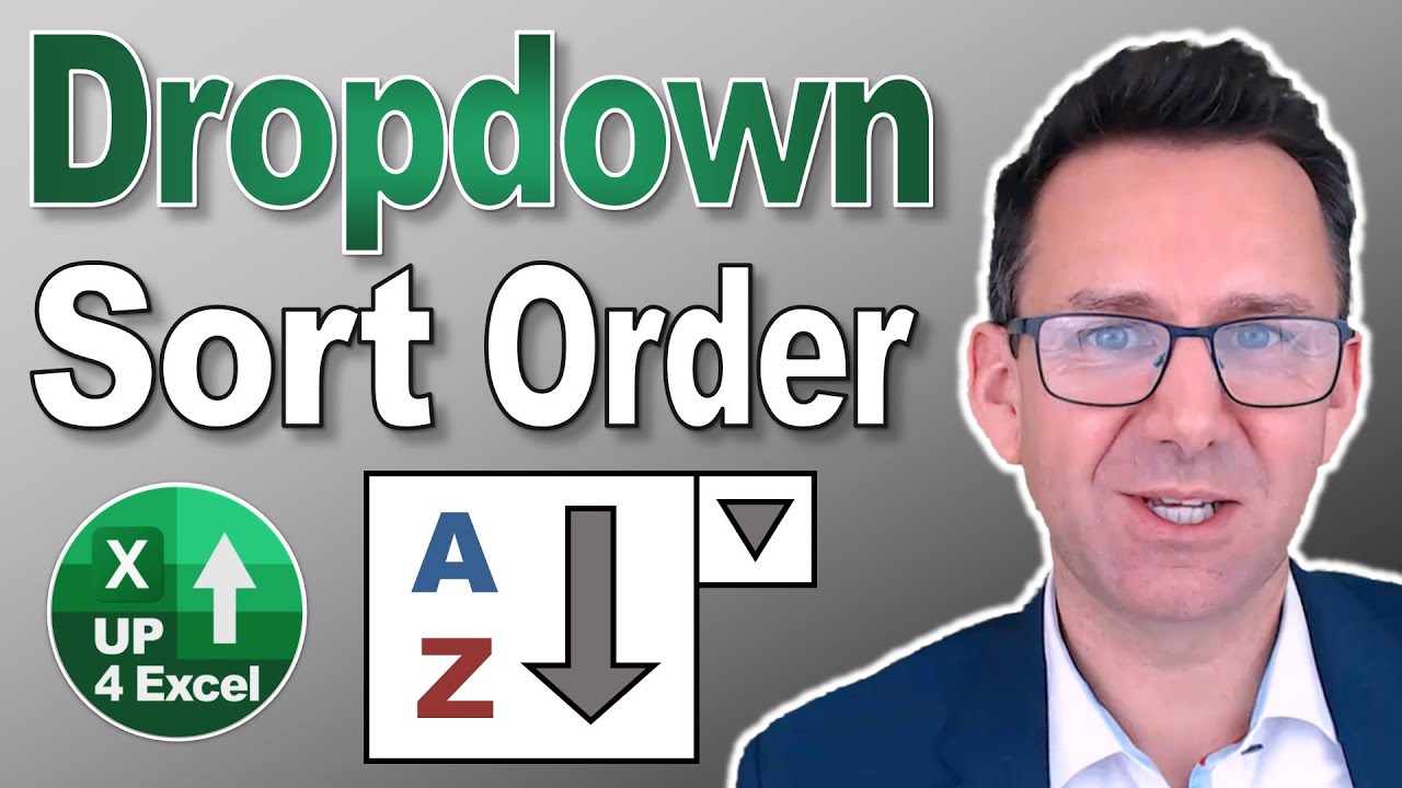 How To Change Your Excel Dropdown List Sort Order - YouTube