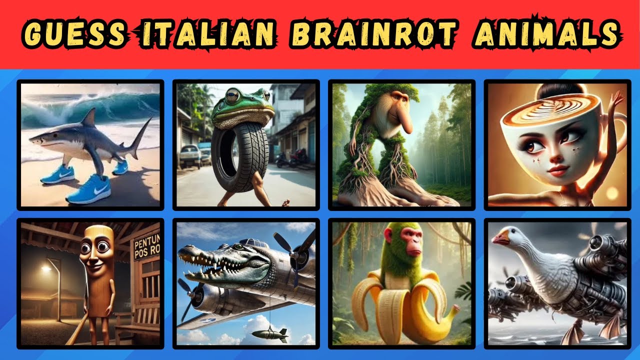 Guess Italian Brainrot Animals In 5 Seconds | Italian Brainrot Animals ...