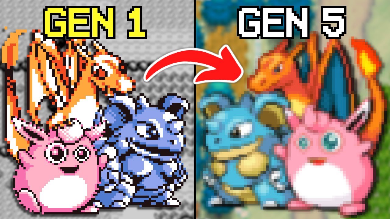 I Tried Remaking CRAZY Gen 1 Pokemon Sprites - YouTube