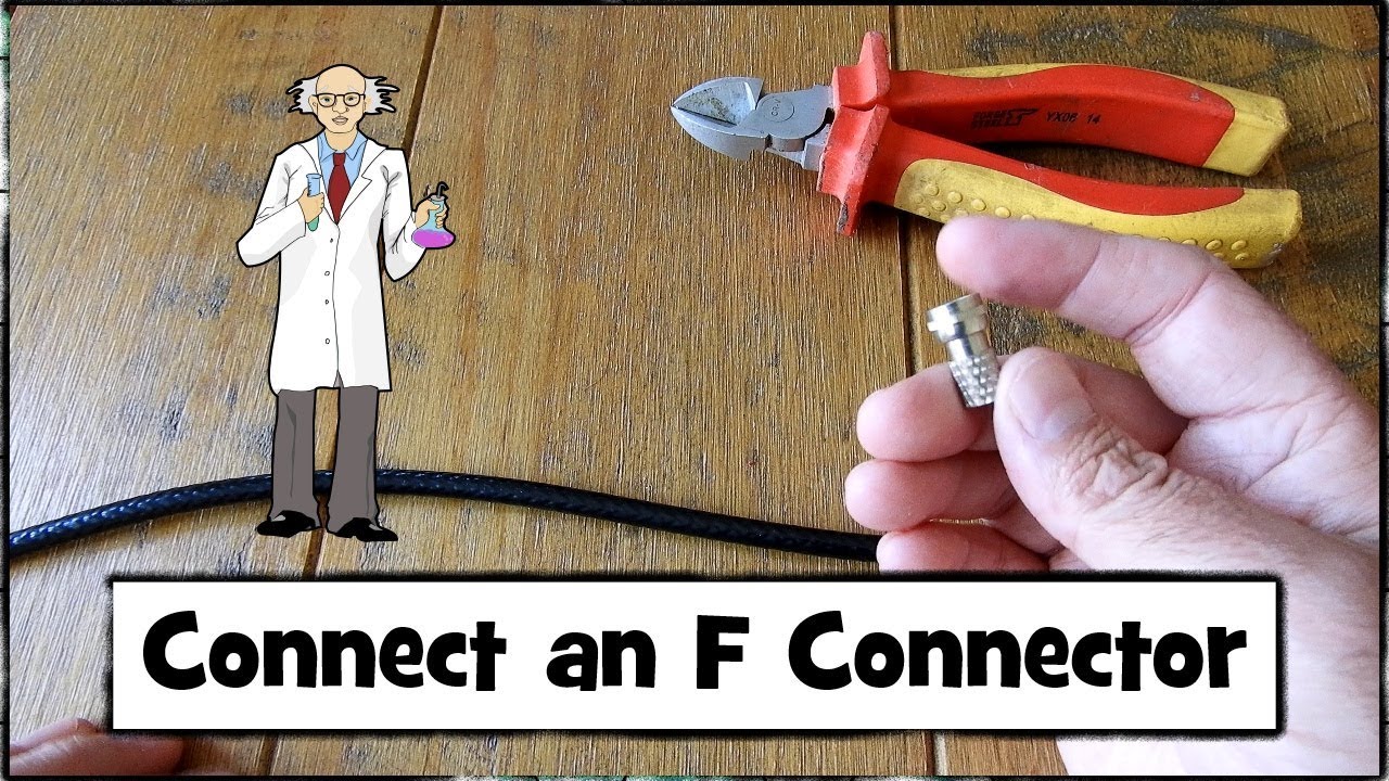 How to Connect an F Connector to a Coaxial Cable for Your Satellite ...