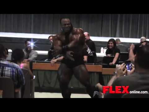 Kai Greene guest posing in Fresno,