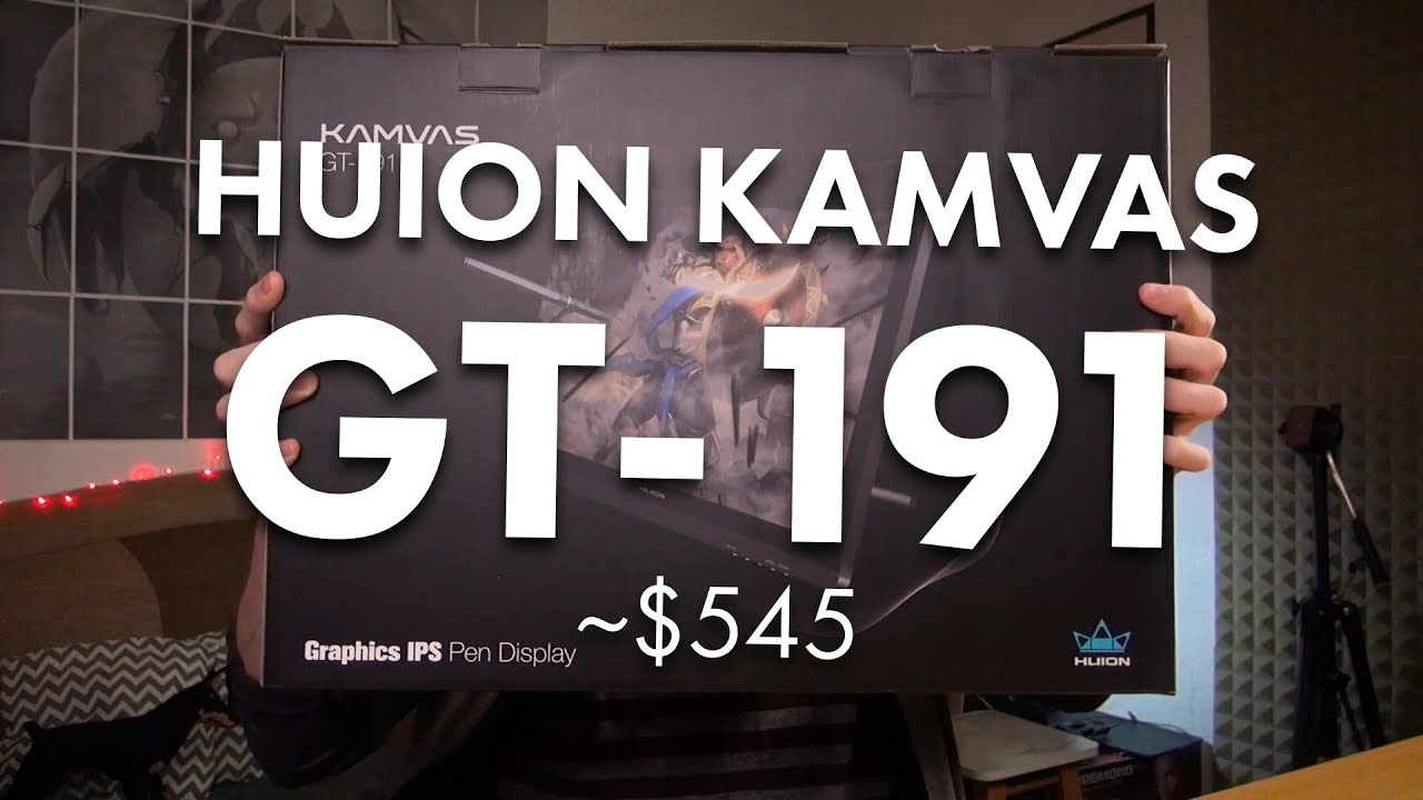 19 Inch Drawing DISPLAY - Huion Kamvas GT-191 Review - YouTube