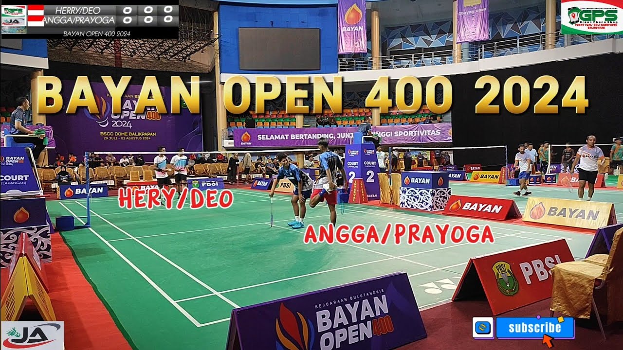 BAYAN OPEN 400 2024 BALIKPAPAN... ANGGA/PRAYOGA VS HERY/EDO - YouTube