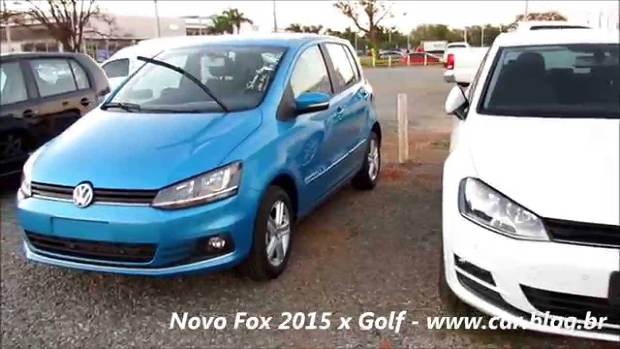 Volkswagen Fox 2015 x Golf - semelhanças de estilo - www.car.blog.br ...