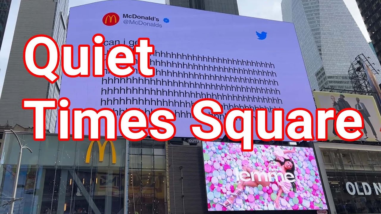 Quiet Times Square today - YouTube