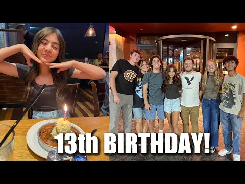 EMBERLYNNS 13TH BIRTHDAY | Teen Birthday SHOPPING & CELEBRATION!