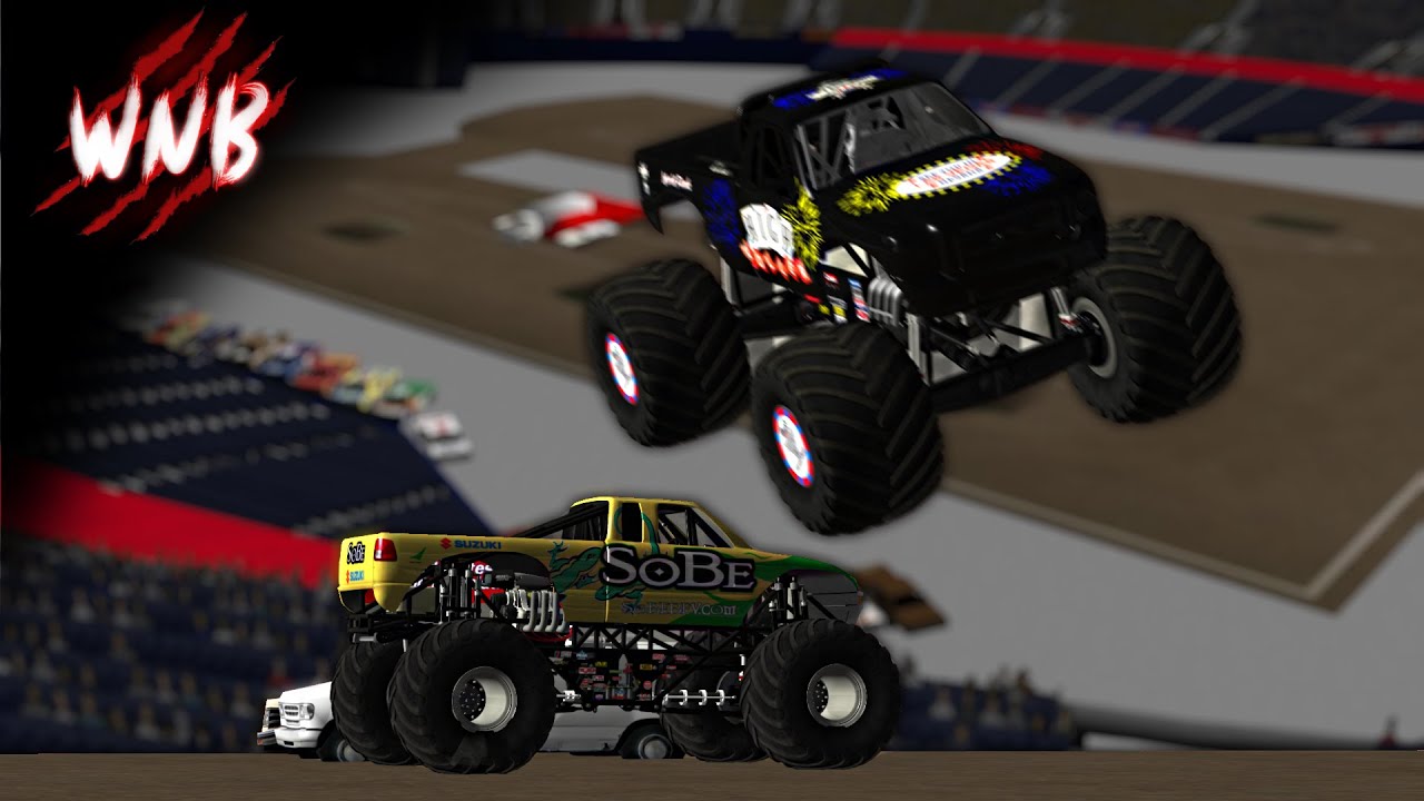 Rigs Of Rods Monster Jam WNB - SoBe & High Roller @ Montreal 2003 - YouTube
