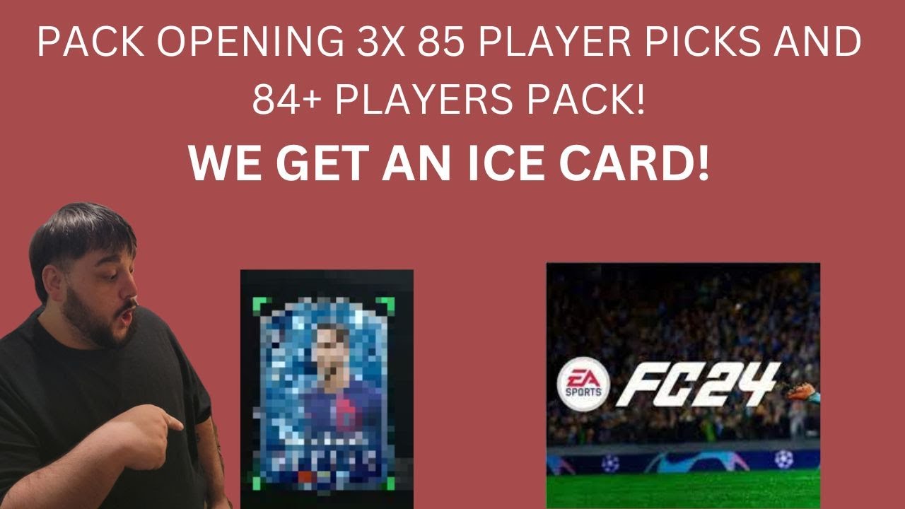 FC24 WE GET AN ICE CARD 3X 85+ PLAYER PICKS AND 84+ PLAYER PACKS! # ...