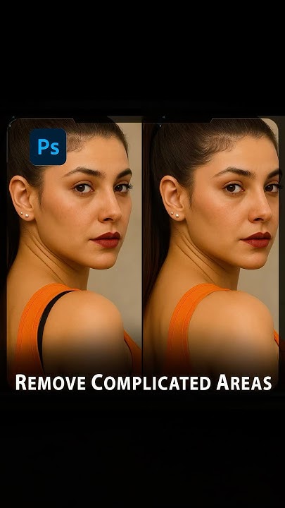 Remove unwanted part using photoshop #shorts - YouTube