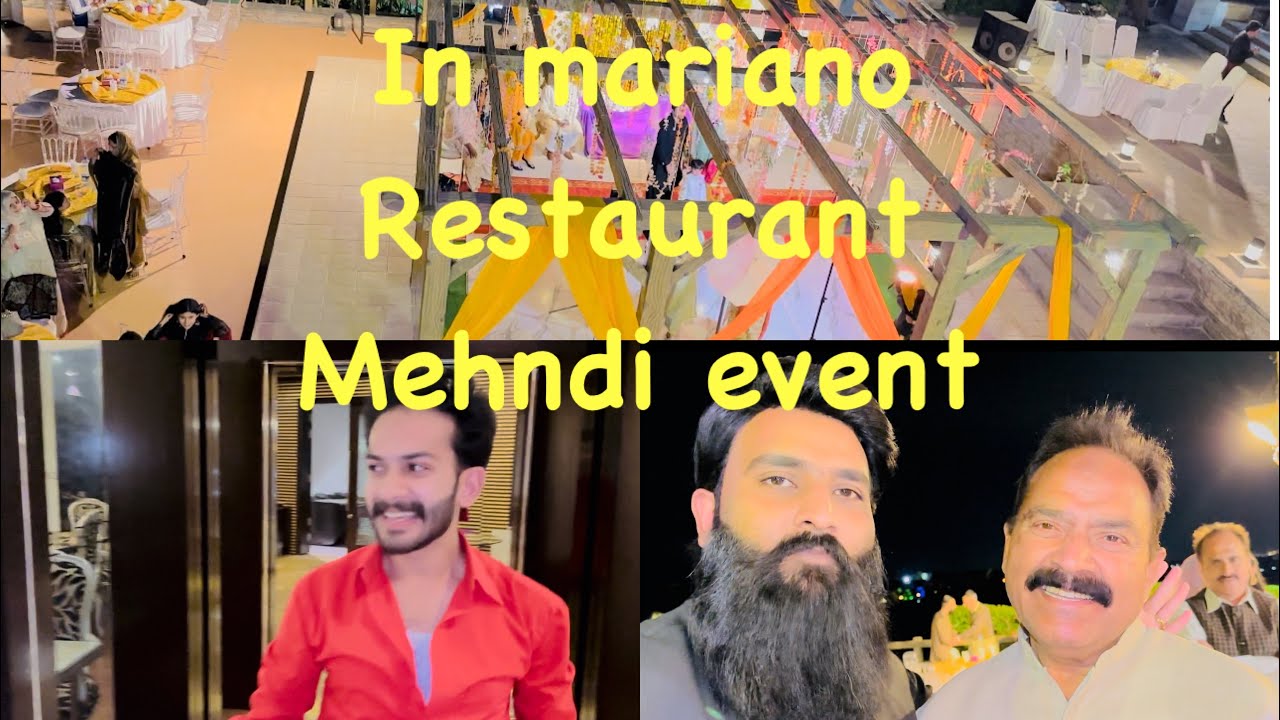 Mariano restaurant mehndi event py - YouTube