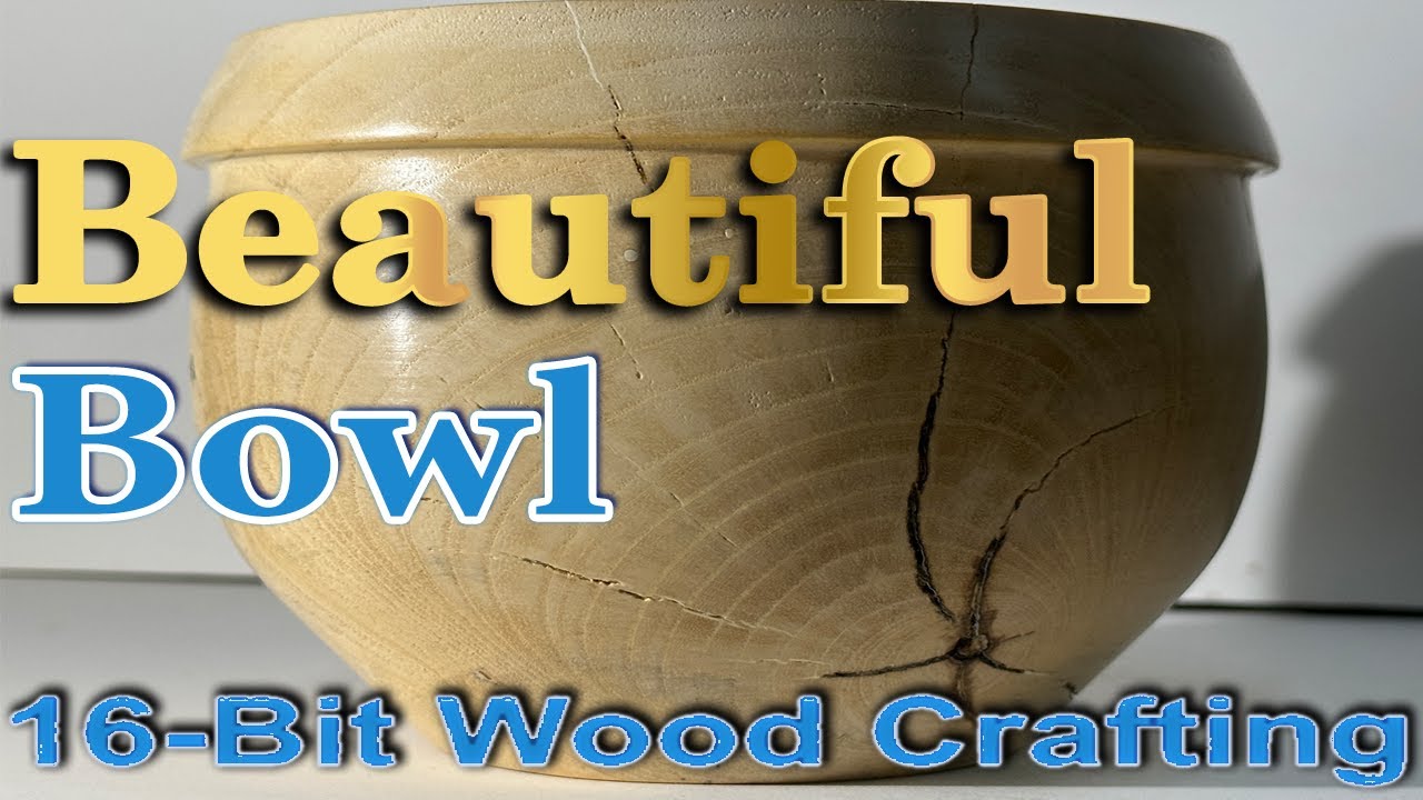 Wood Turning A Ash Rimmed Bowl with Cracks galore #woodworking #how # ...