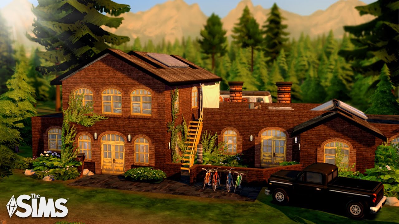 I built a Werewolves Co-Living converted factory for 8 sims 🐺 || The ...