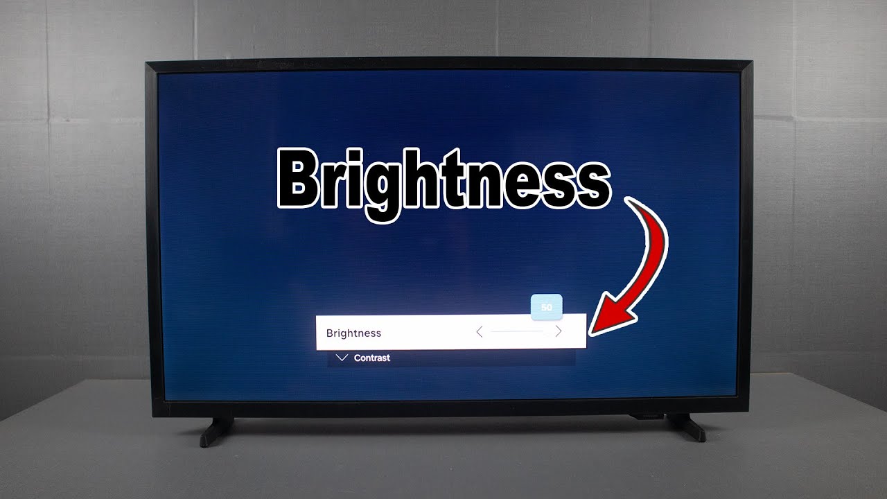 How to Adjust Screen Brightness on SAMSUNG Smart TV - YouTube