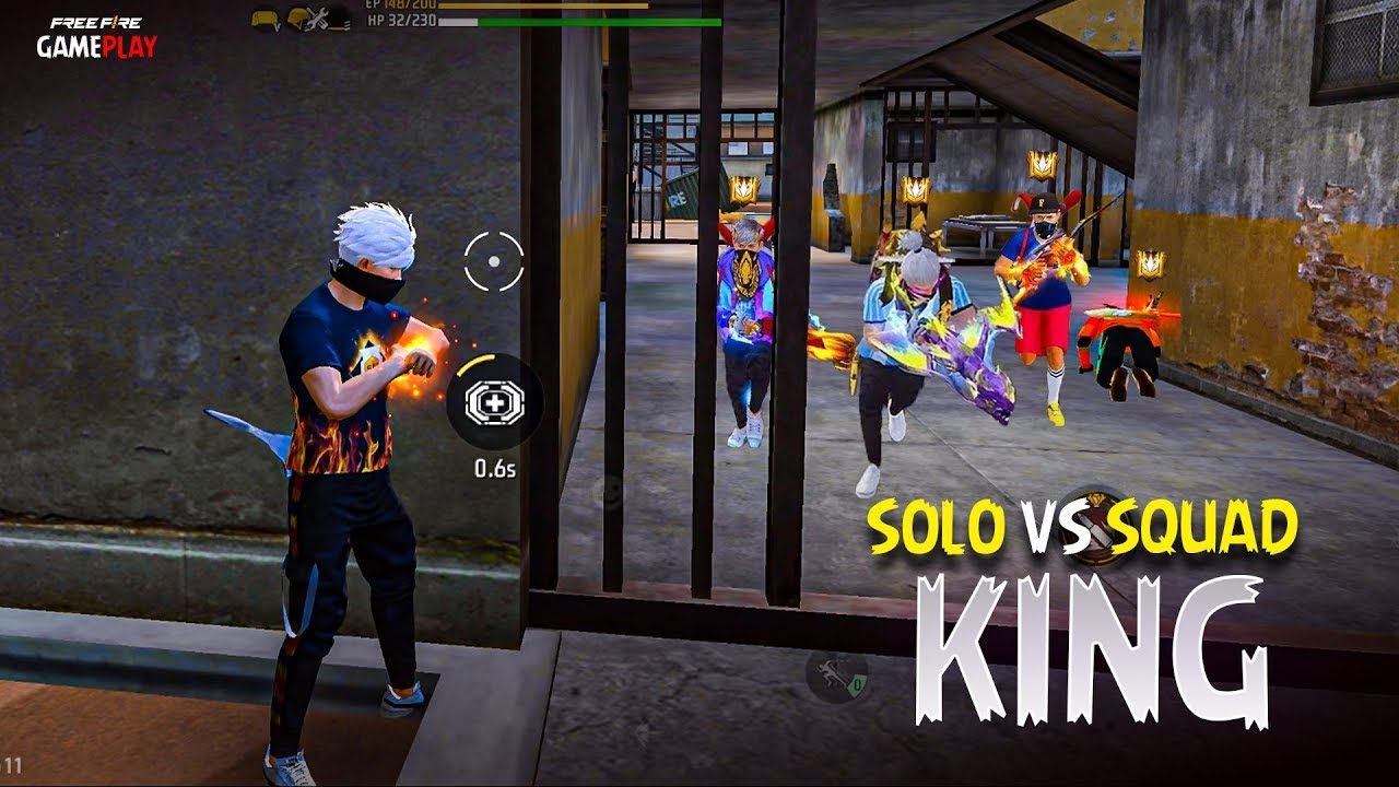 GAME CRASH IN UNDER MATCH || SOLO VS SQUAD GARENA FREE FIRE || TOTAL ...
