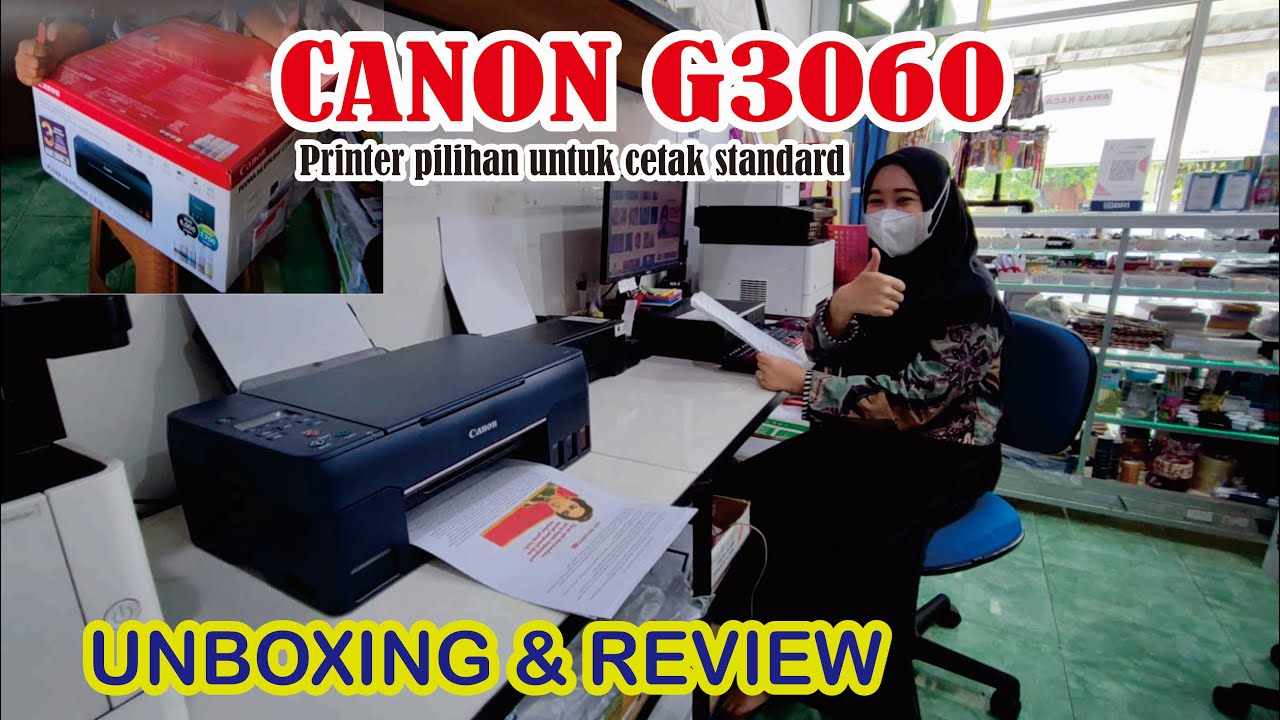 Canon G3060 - Unboxing & Review Printer - YouTube