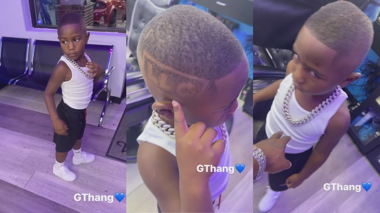 DaBaby SO PROUD Of His Son Getting His Own Haircut - YouTube