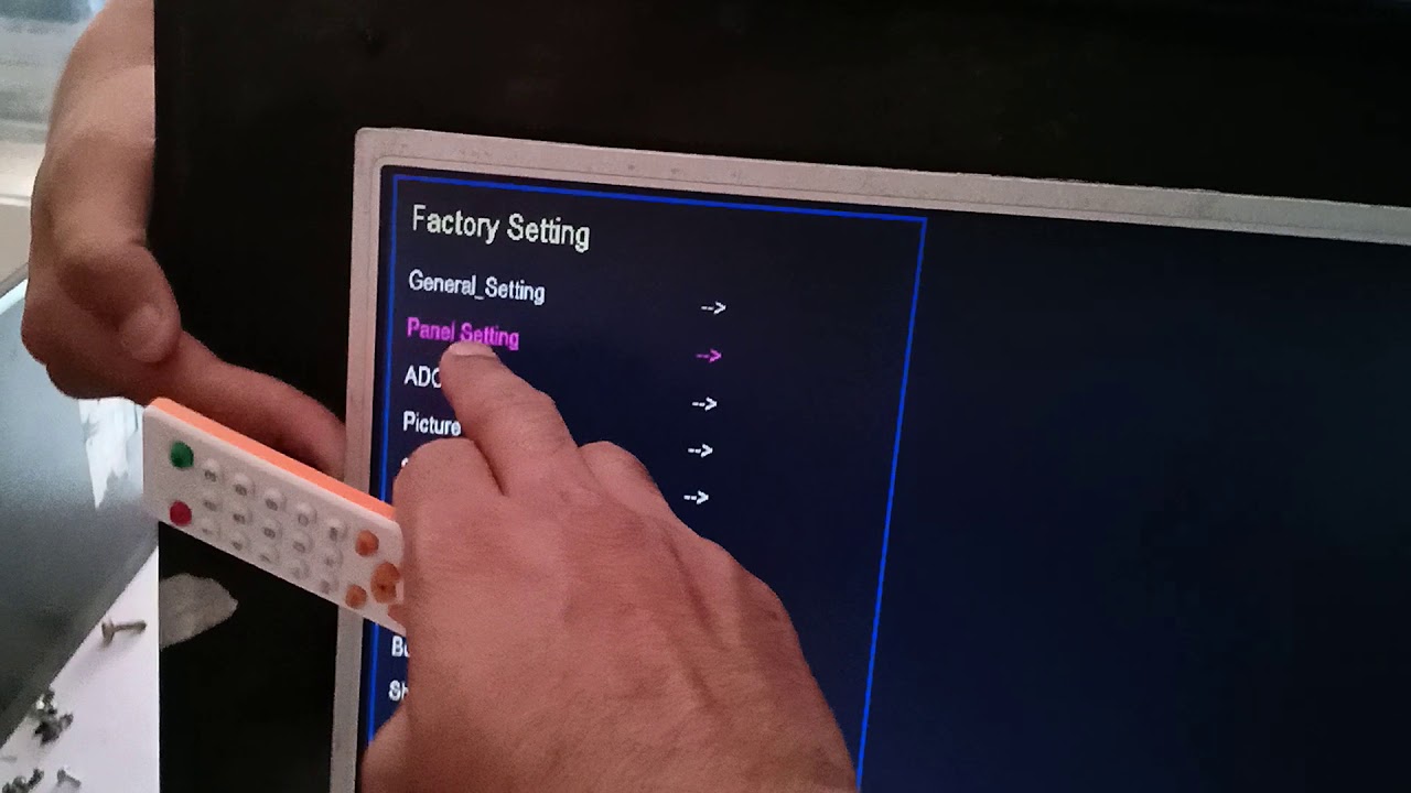 LED Panel Setting And Factory Setting - YouTube
