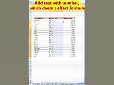 Excel combine Text with Number to apply formula. #excelshorts - YouTube