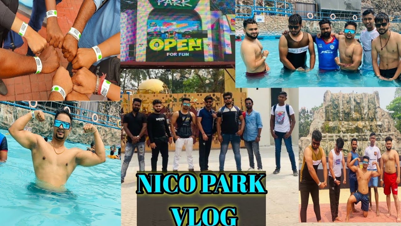 Full Day Of Nico Park Vlog || Water Park & Dry park Masti with Gym Boys ...
