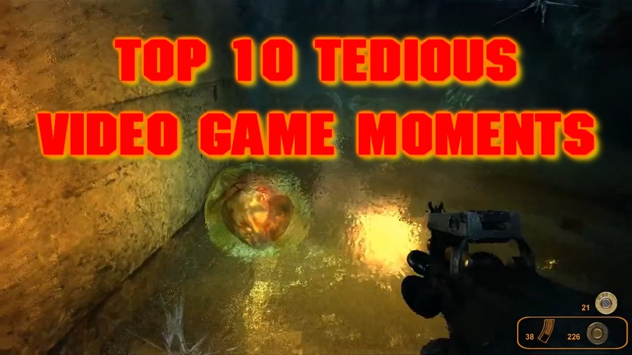 Top 10 Most Tedious Moments In Video Games - YouTube