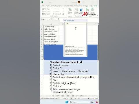 How do you create a hierarchical list in Excel? - Excel Tip and Tricks #tip #excel #shorts - YouTube