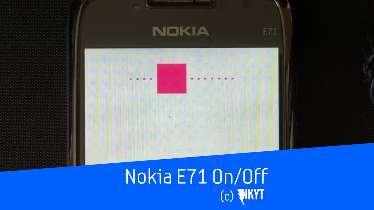 Nokia E71 (T-Mobile) On/Off - YouTube